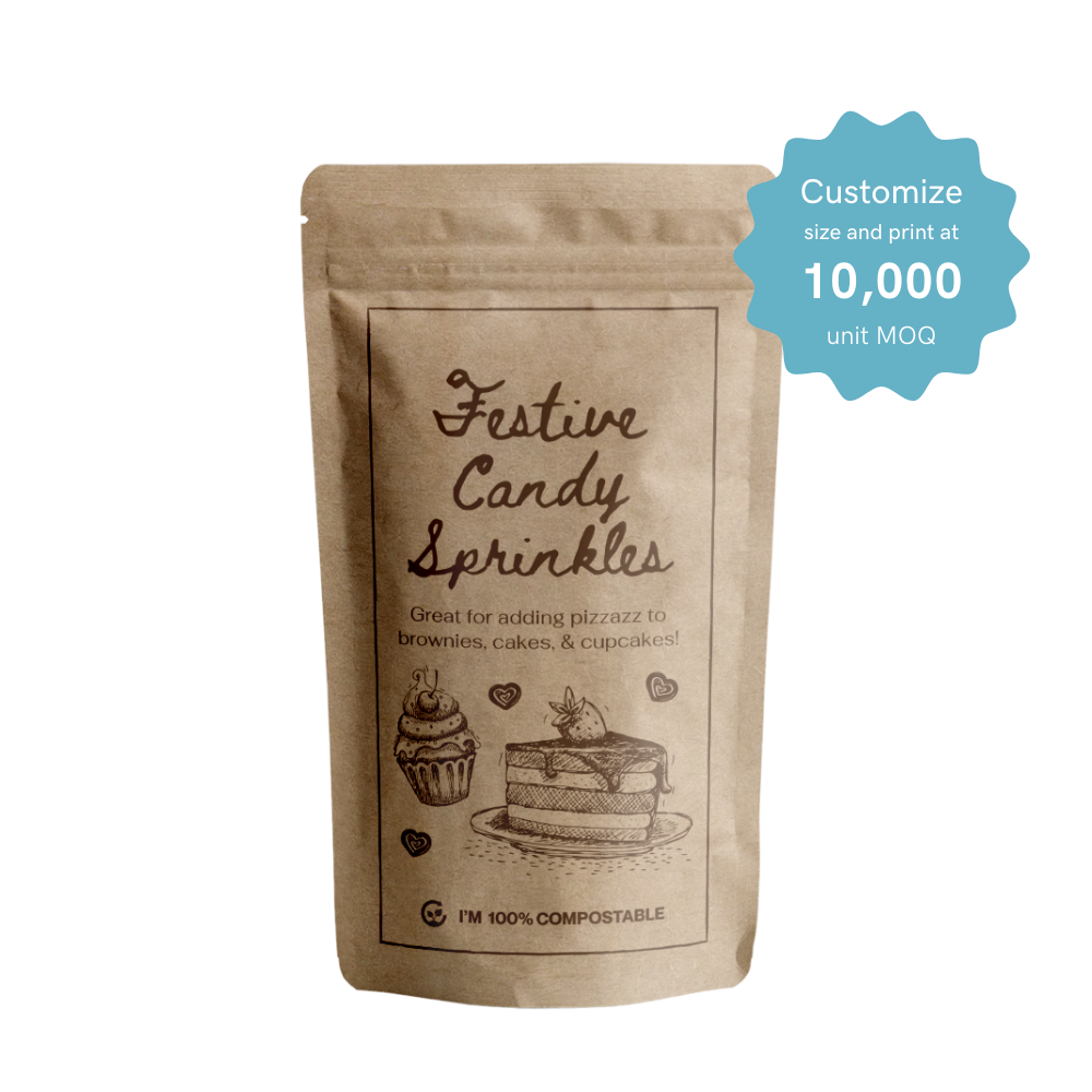 Ecopackables Kraft Paper Stand Up Pouches